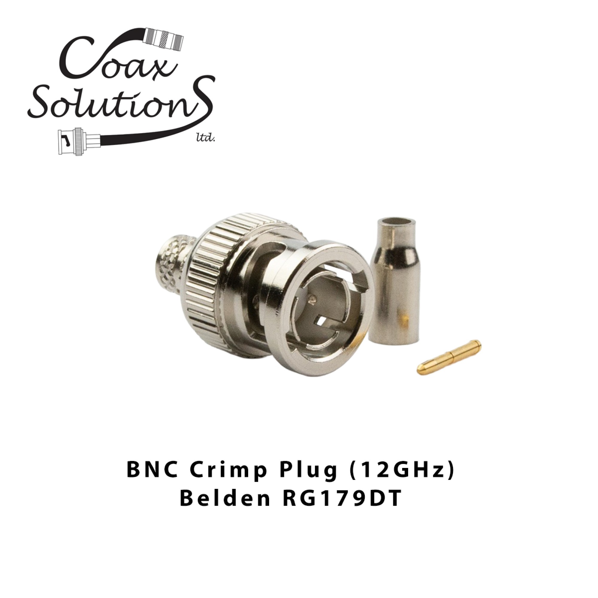 Precision BNC Plug Belden 179DT