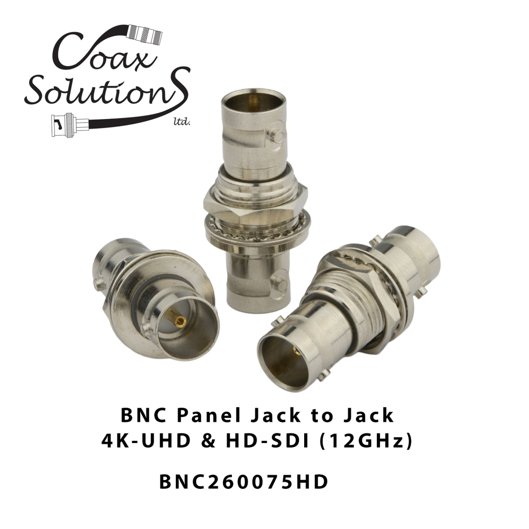 BNC Bulkhead Jack to Jack Adaptor - HD-SDI