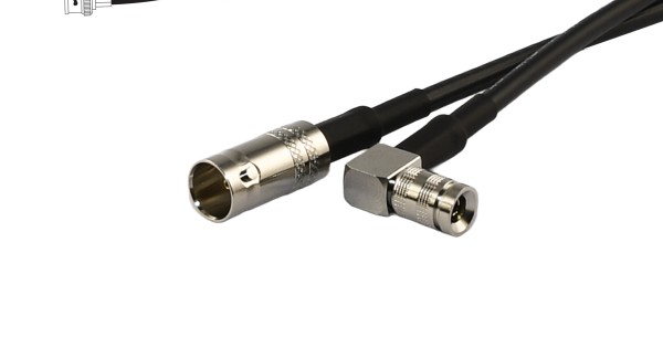 DIN 1.0/2.3 Right Angle to HD-SDI BNC Jack Patch Lead