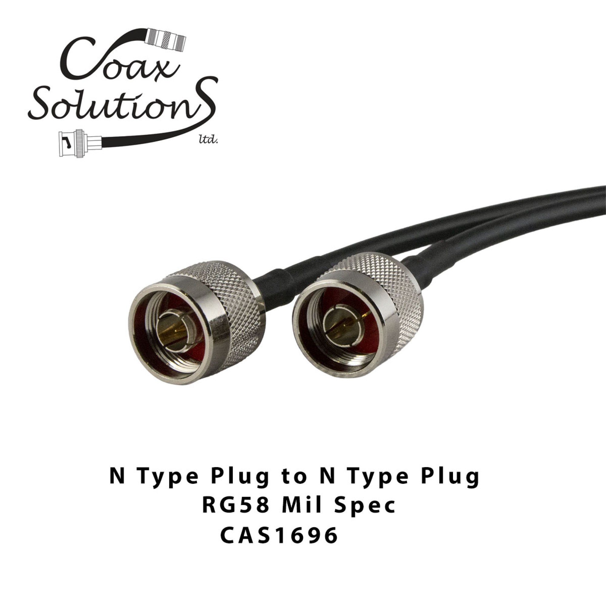 N Plug to N Plug RG58(Mil) Patch lead