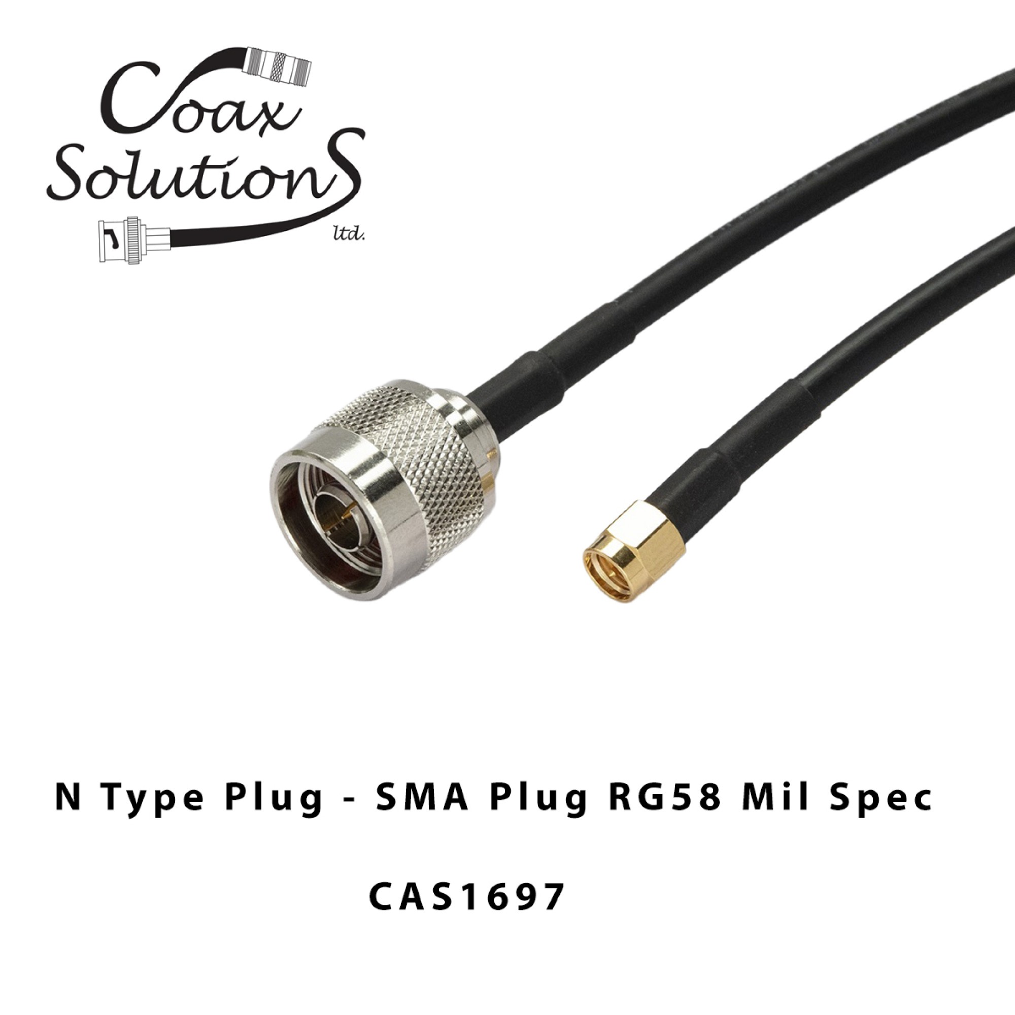 N Plug to SMA Plug RG58(Mil) Patch lead
