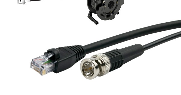 Belden 1855A + CAT6 Hybrid HD-SDI Patch Cable + Deployable Reel