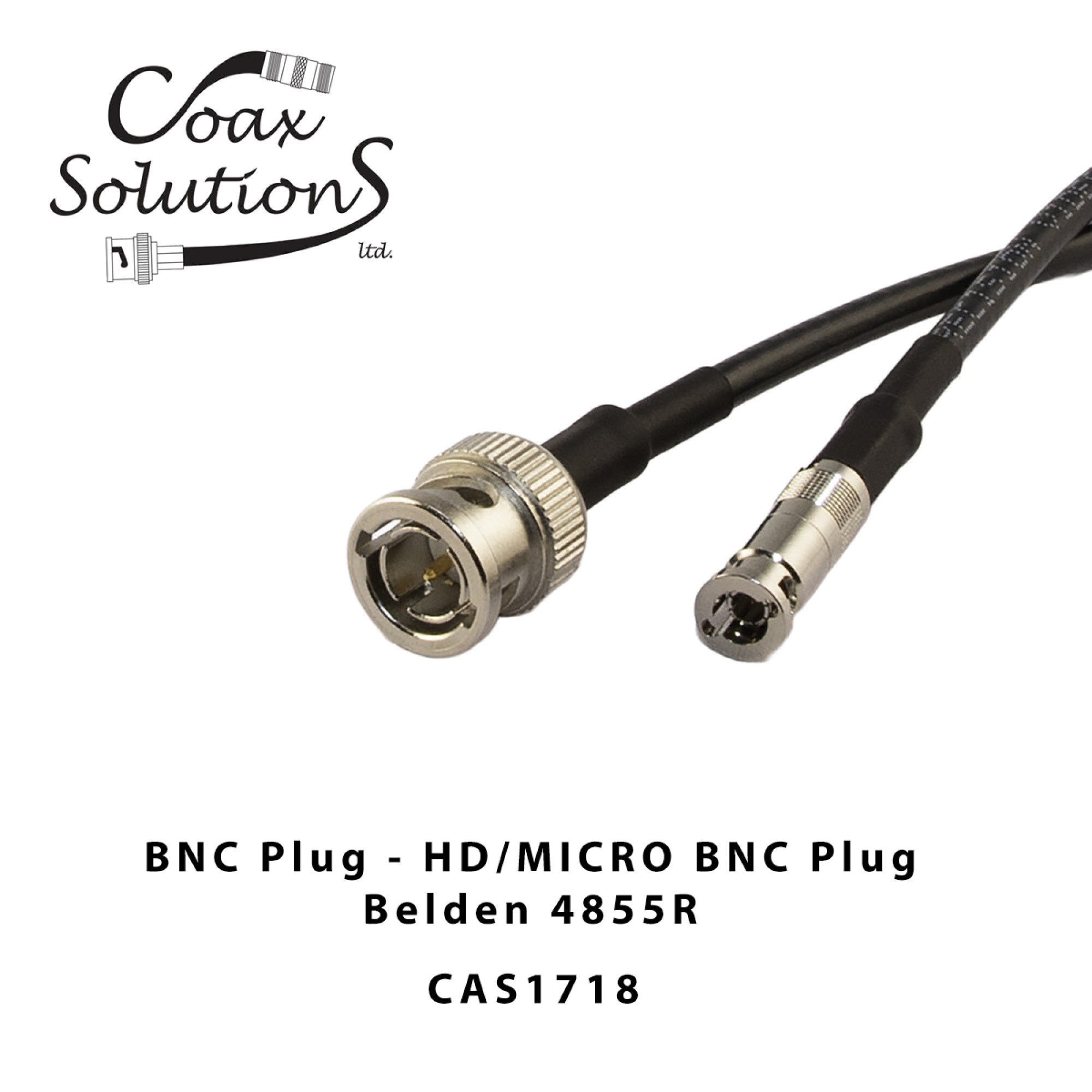 Micro BNC to 4K UHD BNC Plug Patch Lead