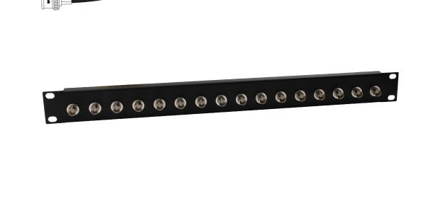BNC Patch Panel 1U 16 port - BNC 75 Ohm (1GHz)