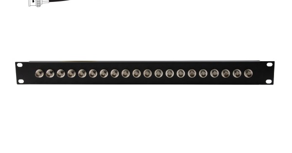BNC Patch Panel-1U 20 port- 4K UHD BNC