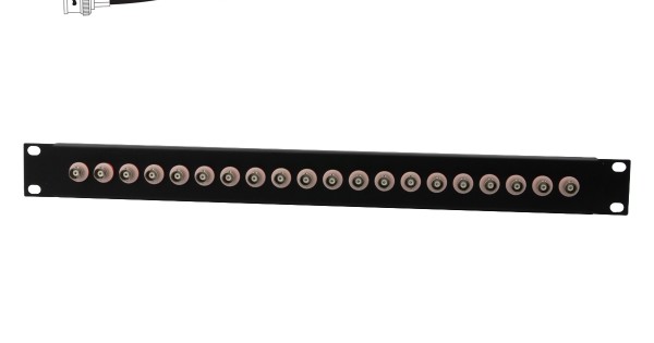 BNC Patch Panel 1U 20 port - BNC 50 Ohm