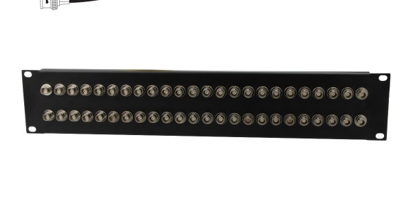 BNC Patch Panel-2U 48 port- 4K UHD BNC