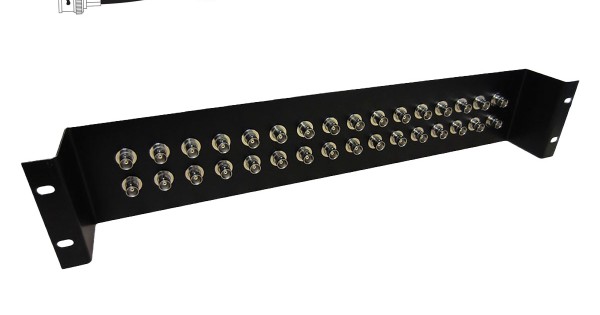 Recessed Patch Panel 2U - 75 Ohm BNC (1GHz)